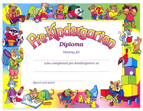 Diplomas de kinder gratis - Imagui