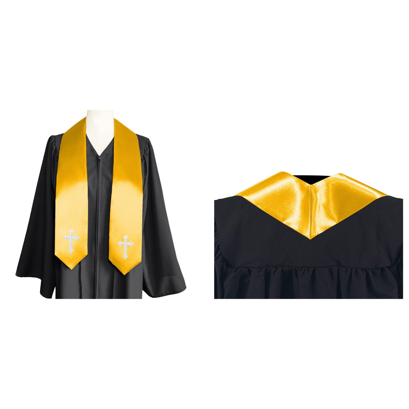 Graduation Stoles | All Colors Patterns In Stock | Satin Stoles
